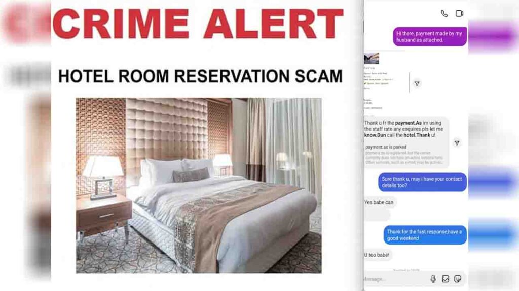Hotel booking scam in Singapore - Commonwealth Union