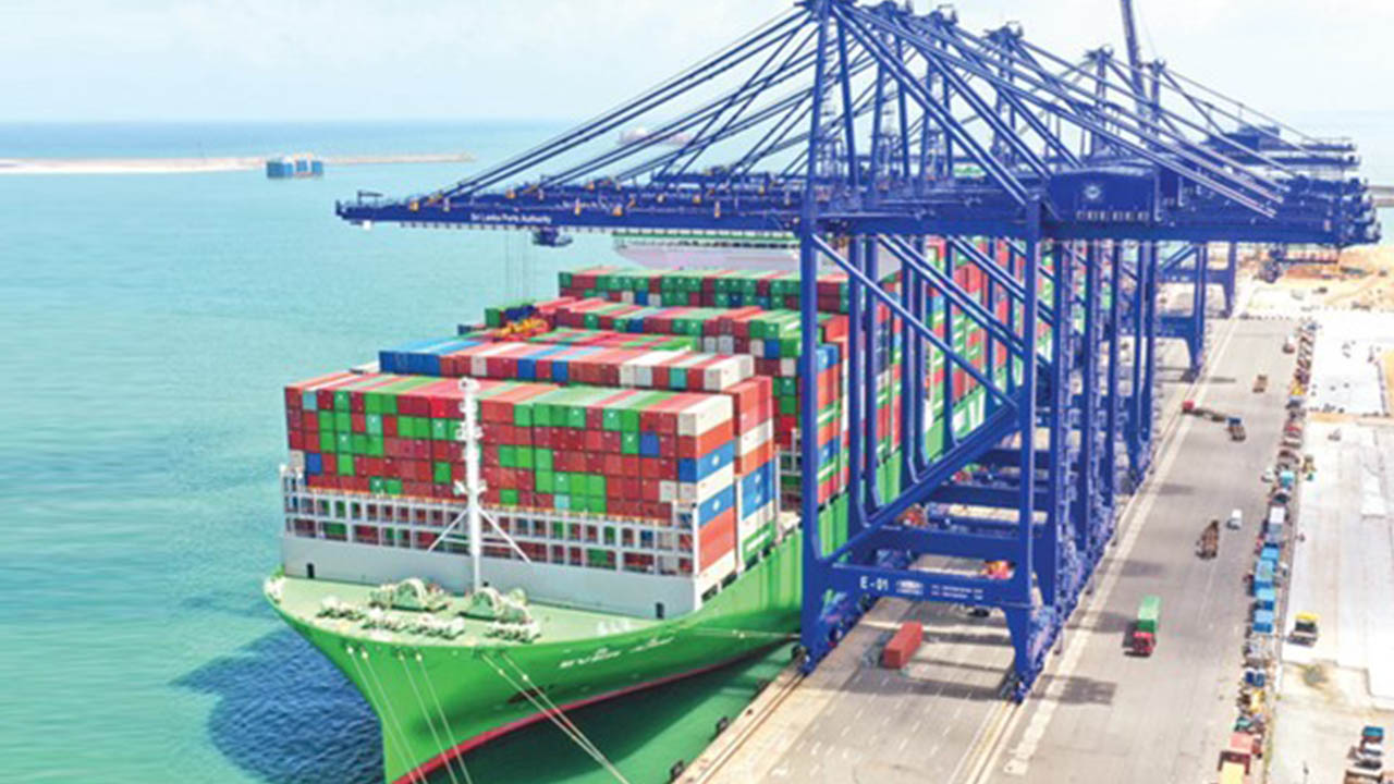 Colombo Port Welcomes Ultra-Large Container Vessel MV EVER ARM ...